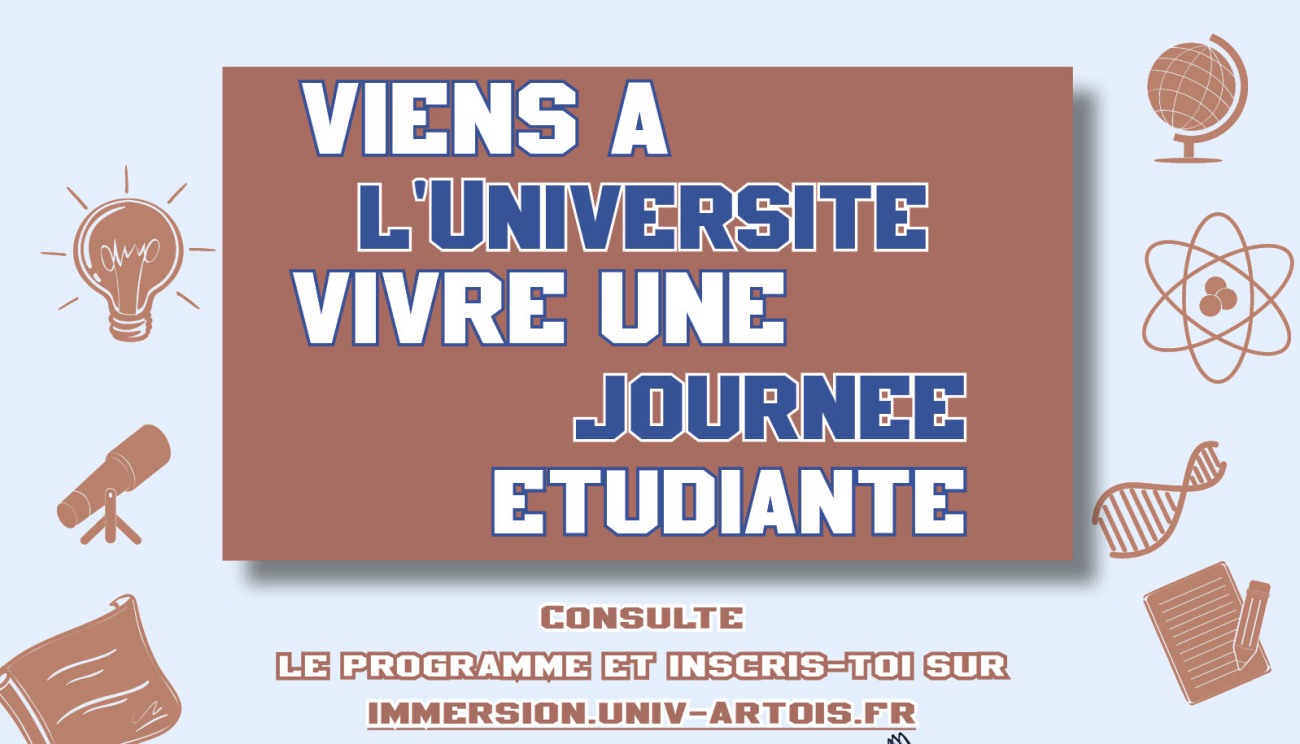Journées d'immersion 2025/2026 | Université d'Artois